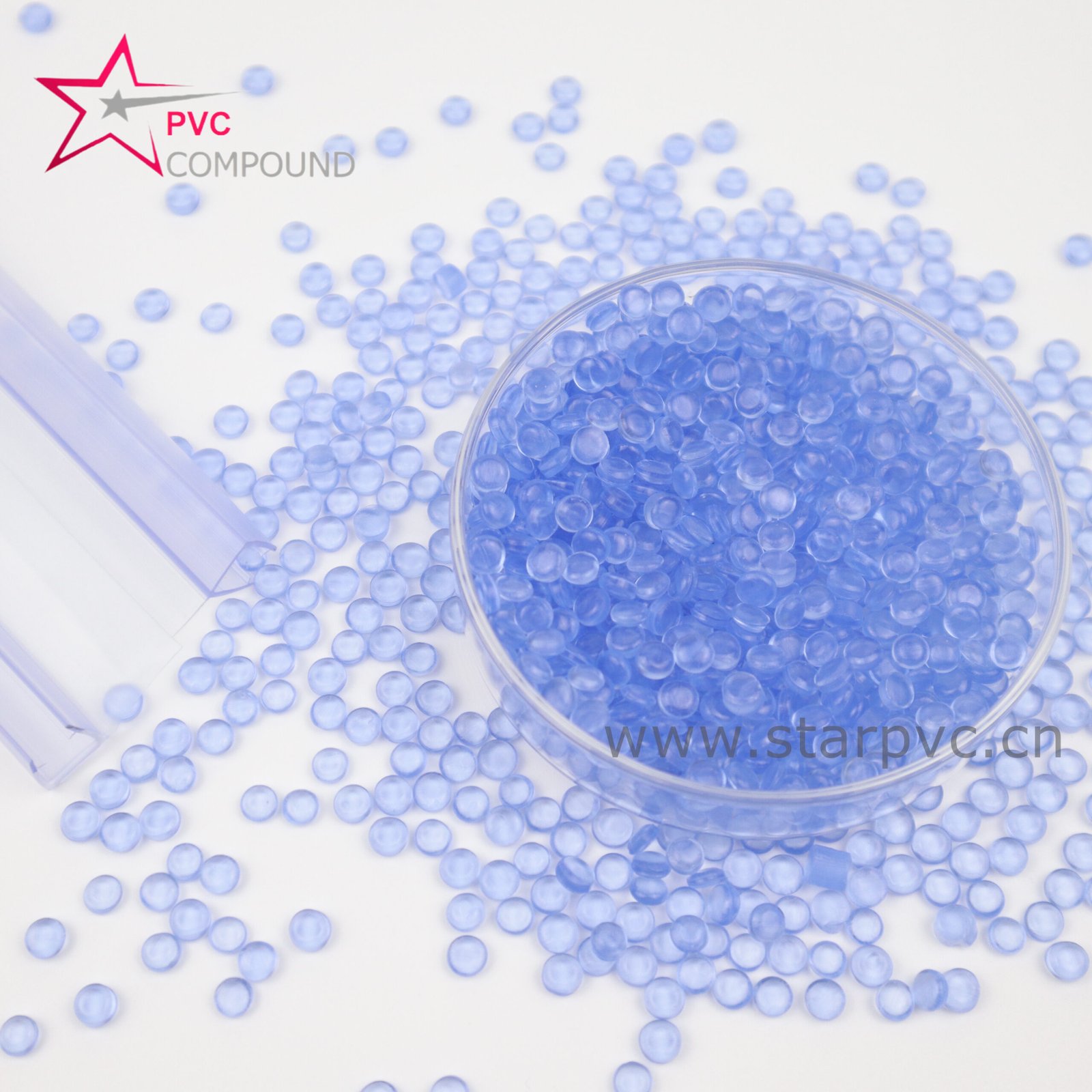 High Elastic Memory Crystal PVC Granules Compound for Stationery ...